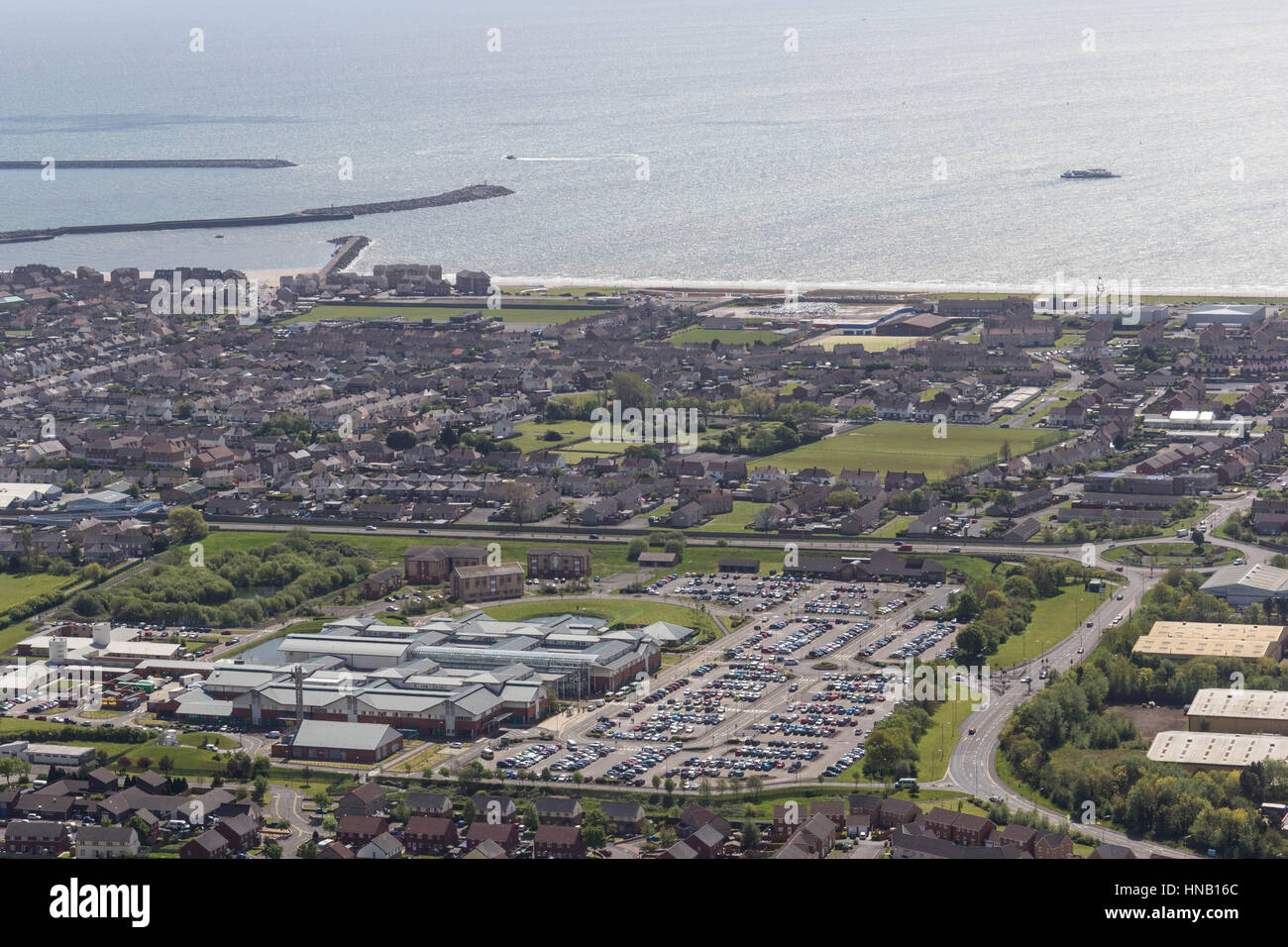 Bird's Eye View of Port Talbot Stock Photo - Alamy
