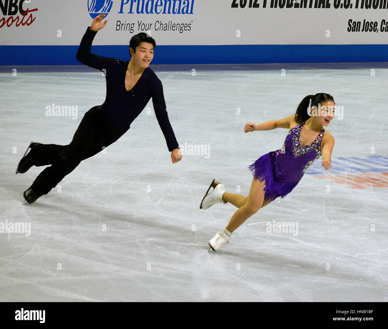 Alex and Maia Shibutani Stock Photo - Alamy