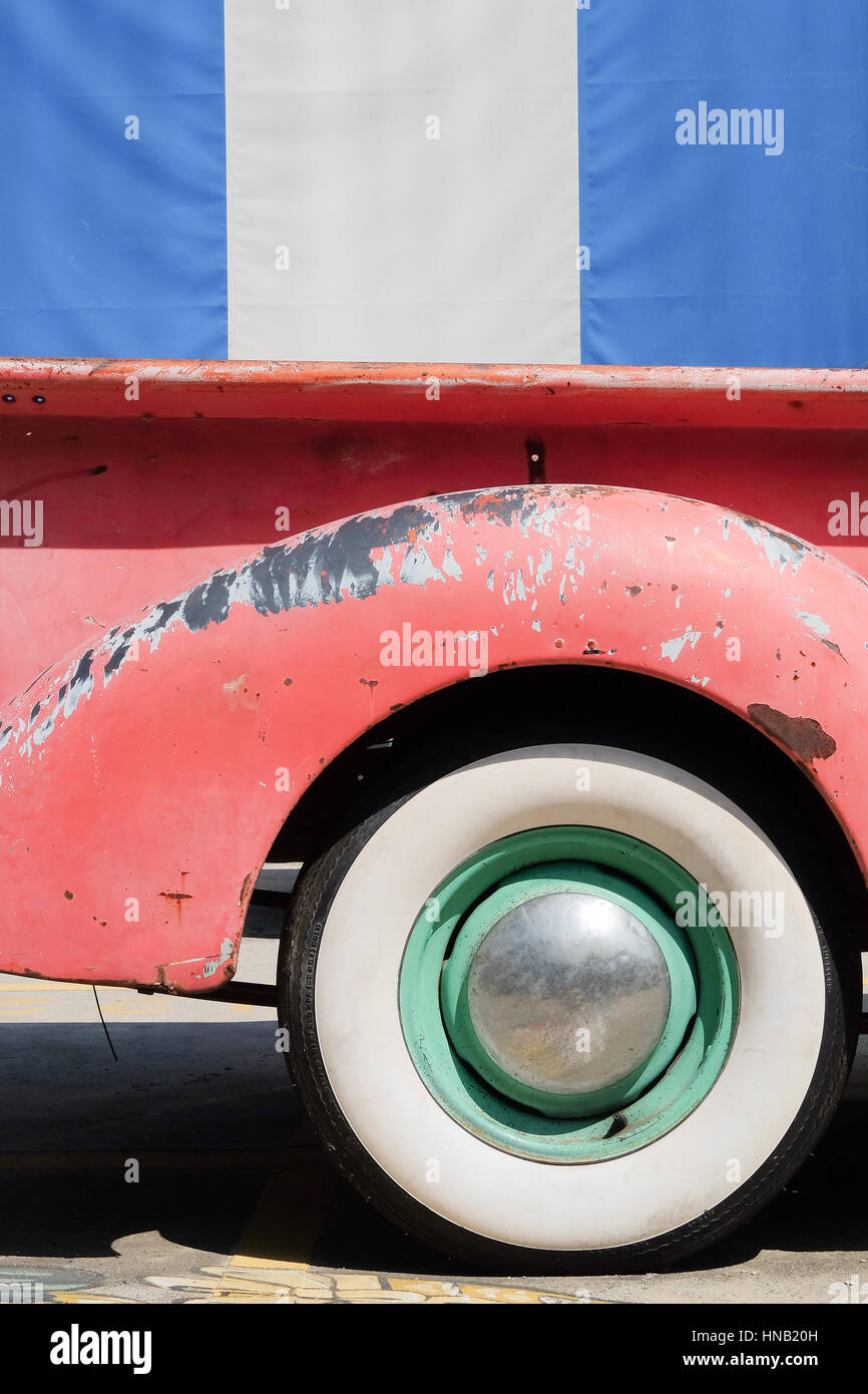 Vintage Pick-up Truck Side Rear View Wheel Stock Photo - Alamy