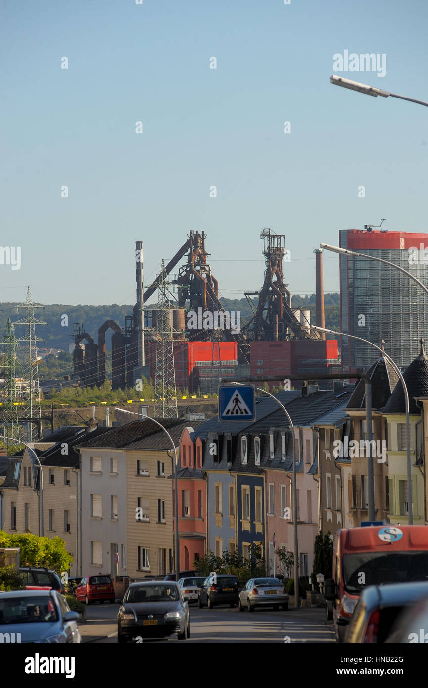 Esch-sur-Alzette, Belval, Luxembourg View of the new project city of ...