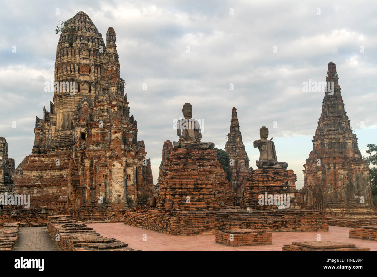 buddhistische Tempelanlage Wat Chai Watthanaram im Geschichtspark ...
