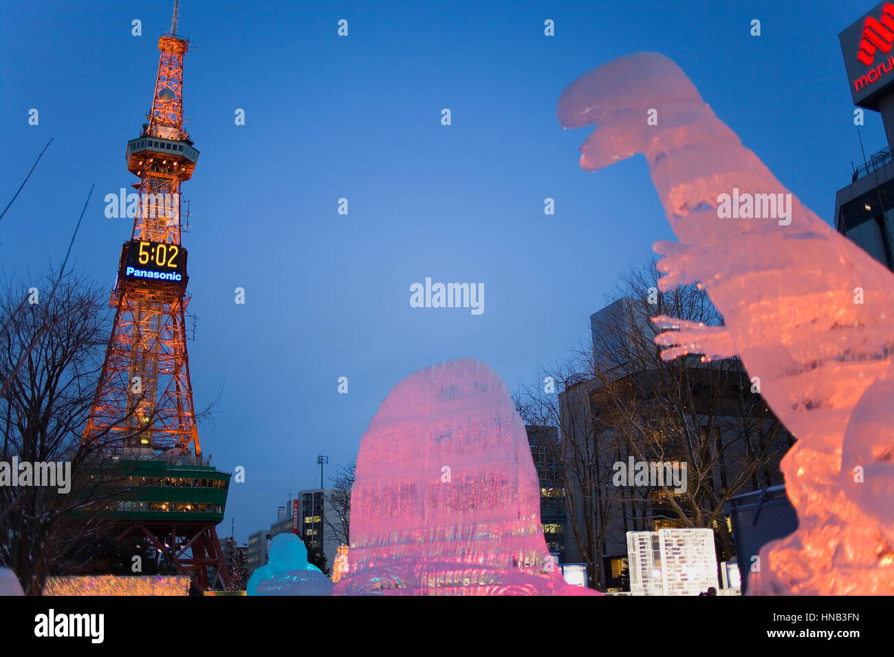 Hokkaido ice sculptures hi-res stock photography and images - Alamy
