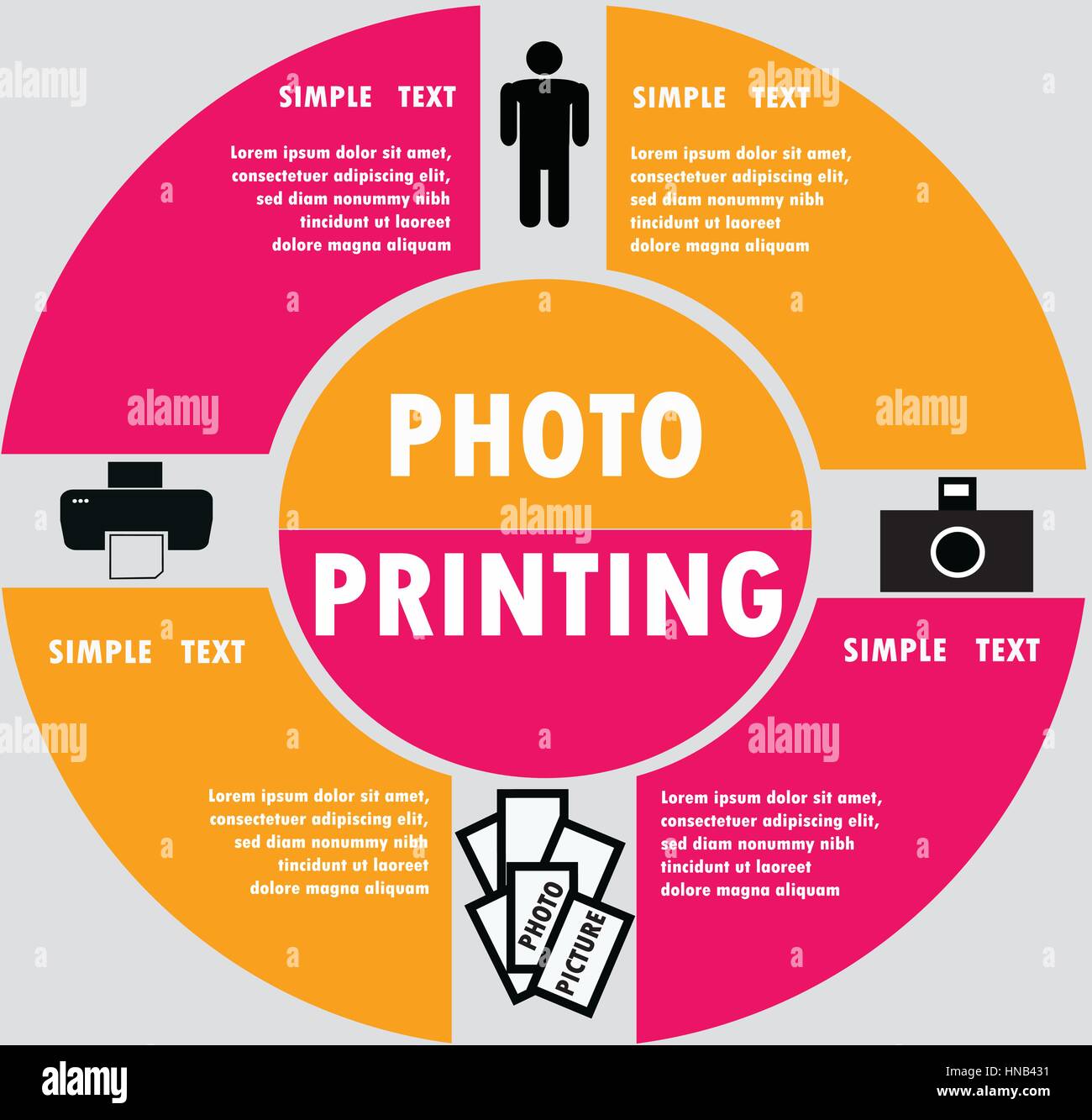photo printing infographics elements, vector Stock Vector Image & Art ...