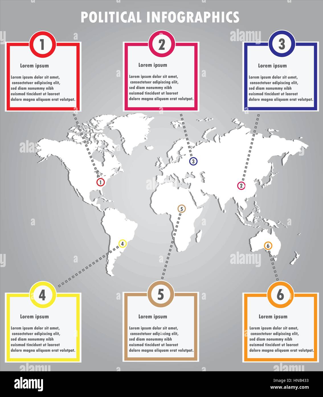 Political infographics, elements infographic, vector Stock Vector Image ...