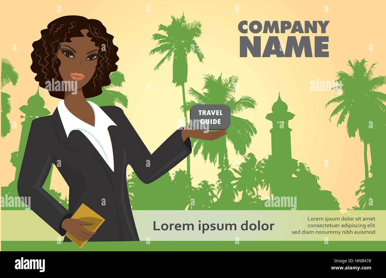 Guide on tourist travel Stock Vector Images - Alamy