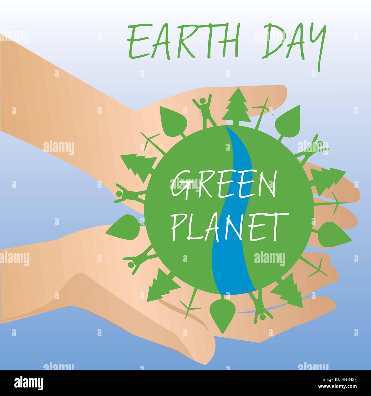 Human hands holding Earth, save earth concept Stock Vector Image & Art ...