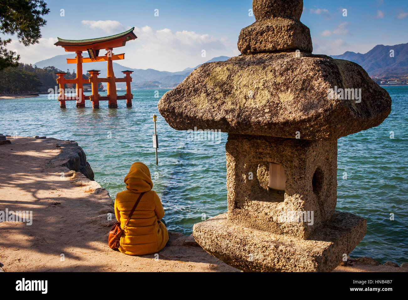 O torii Gate, the giant torii gate that is part of the Itsukushima ...