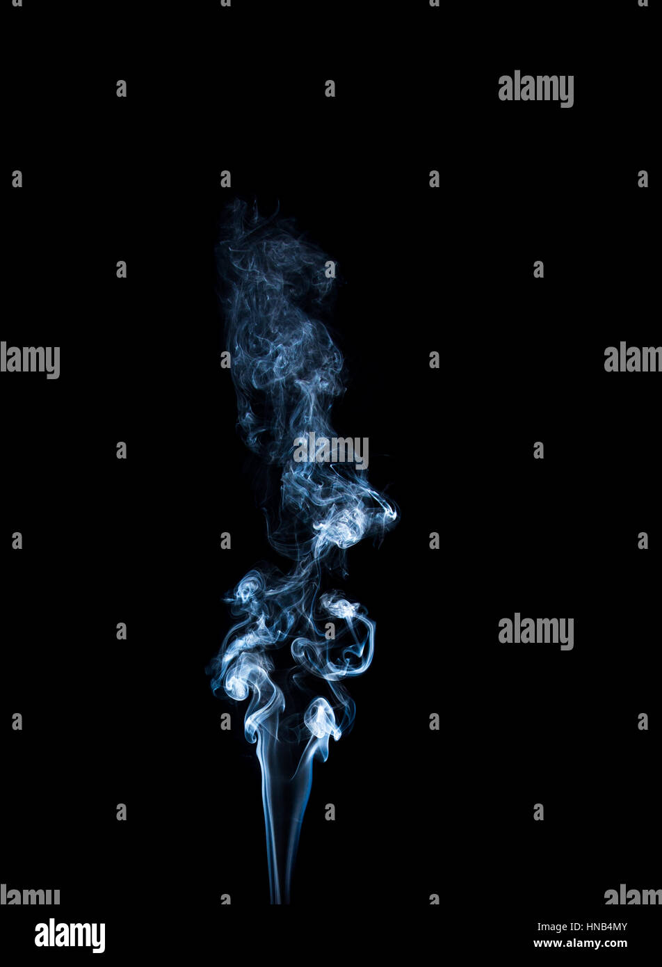 Smoke in black background Stock Photo - Alamy