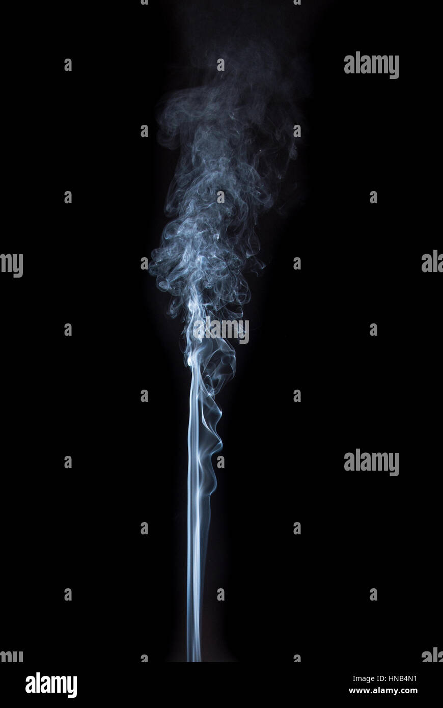Smoke in black background Stock Photo - Alamy