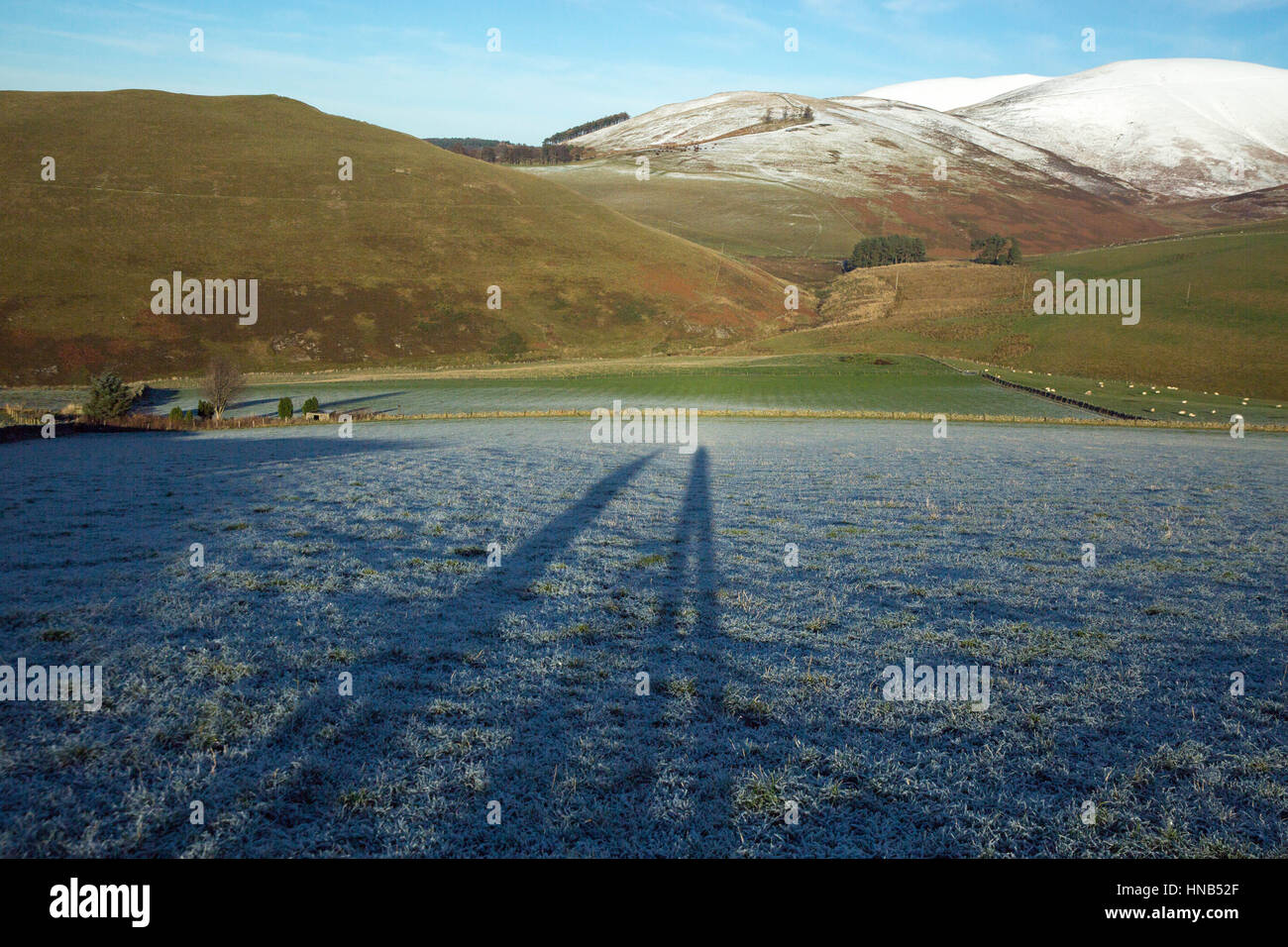 Long shadows on wintry hi-res stock photography and images - Alamy
