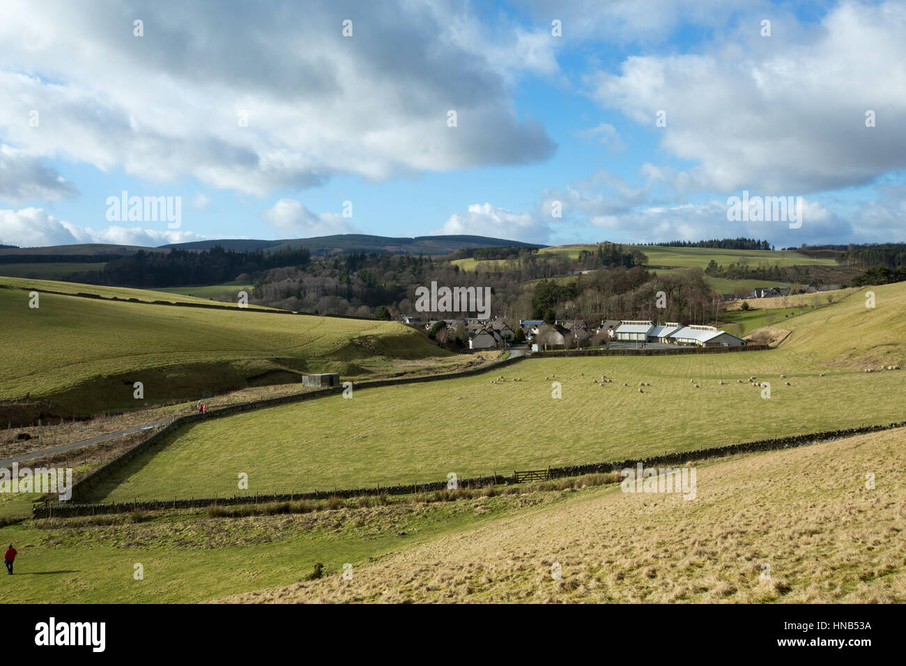 Eddleston, Scottish Borders, UK Stock Photo - Alamy