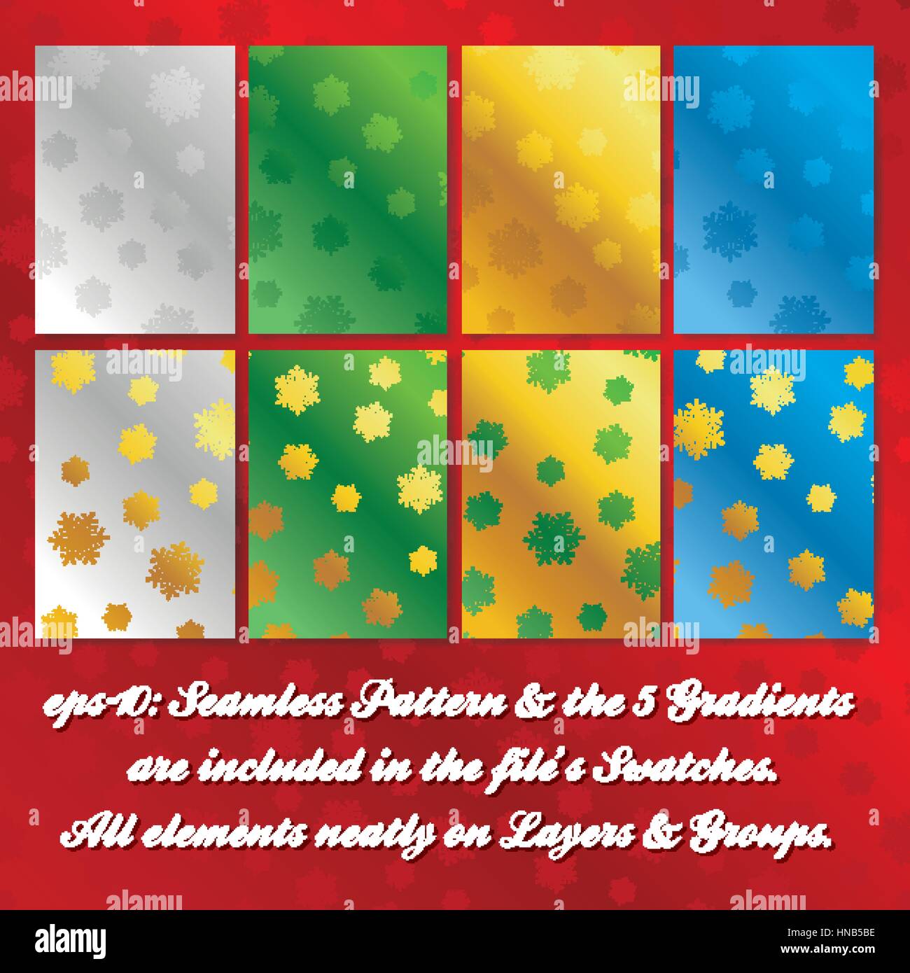 EPS-10: Seamless Pattern and the 5 Gradients are included in the files ...