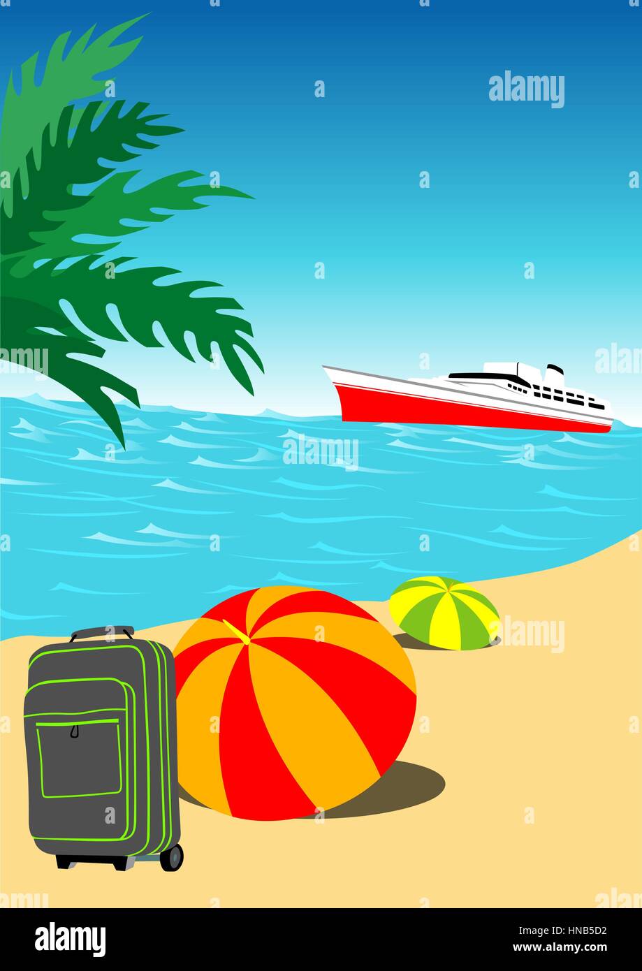 Summer Holiday Background Stock Vector Image & Art - Alamy