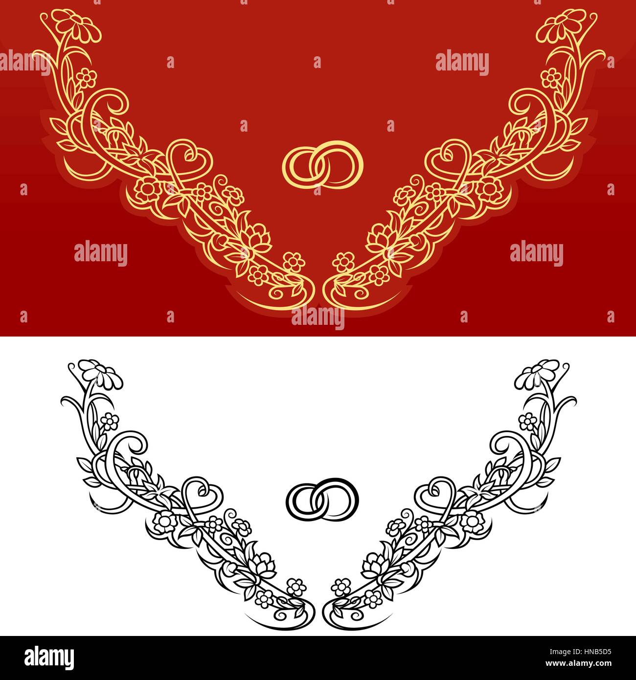 Wedding Design Elements Stock Vector Image & Art - Alamy