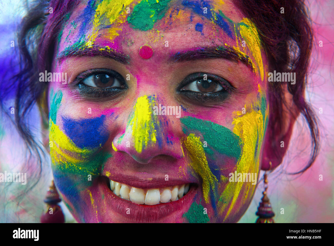 Face young indian woman hi-res stock photography and images - Alamy