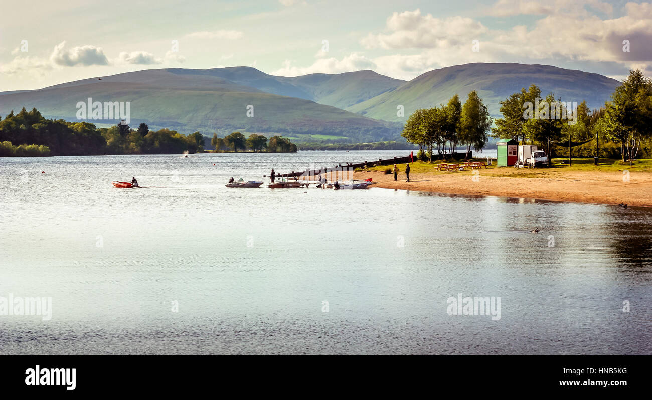 Beautiful Landscape of Loch Lomond of Scotland during Summer time Stock ...