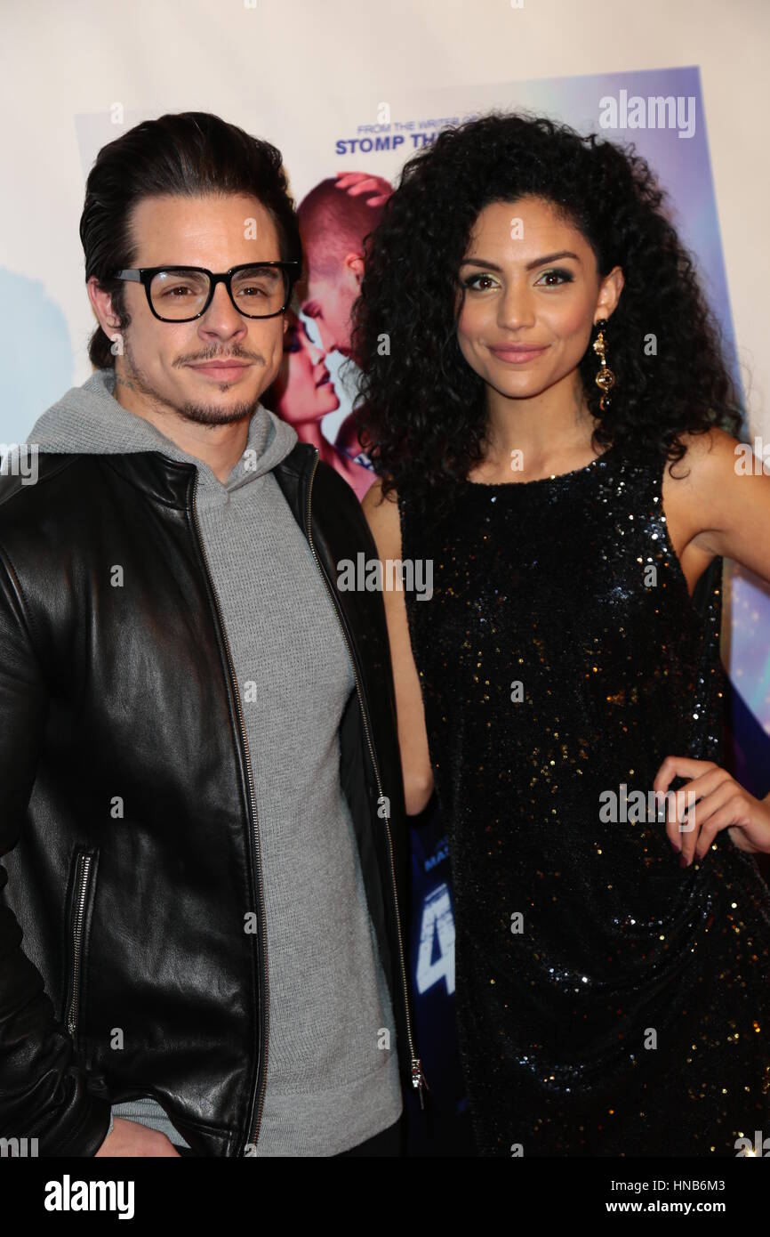 Casper Smart and Bianca Santos attending the premiere of '48 Hours To ...