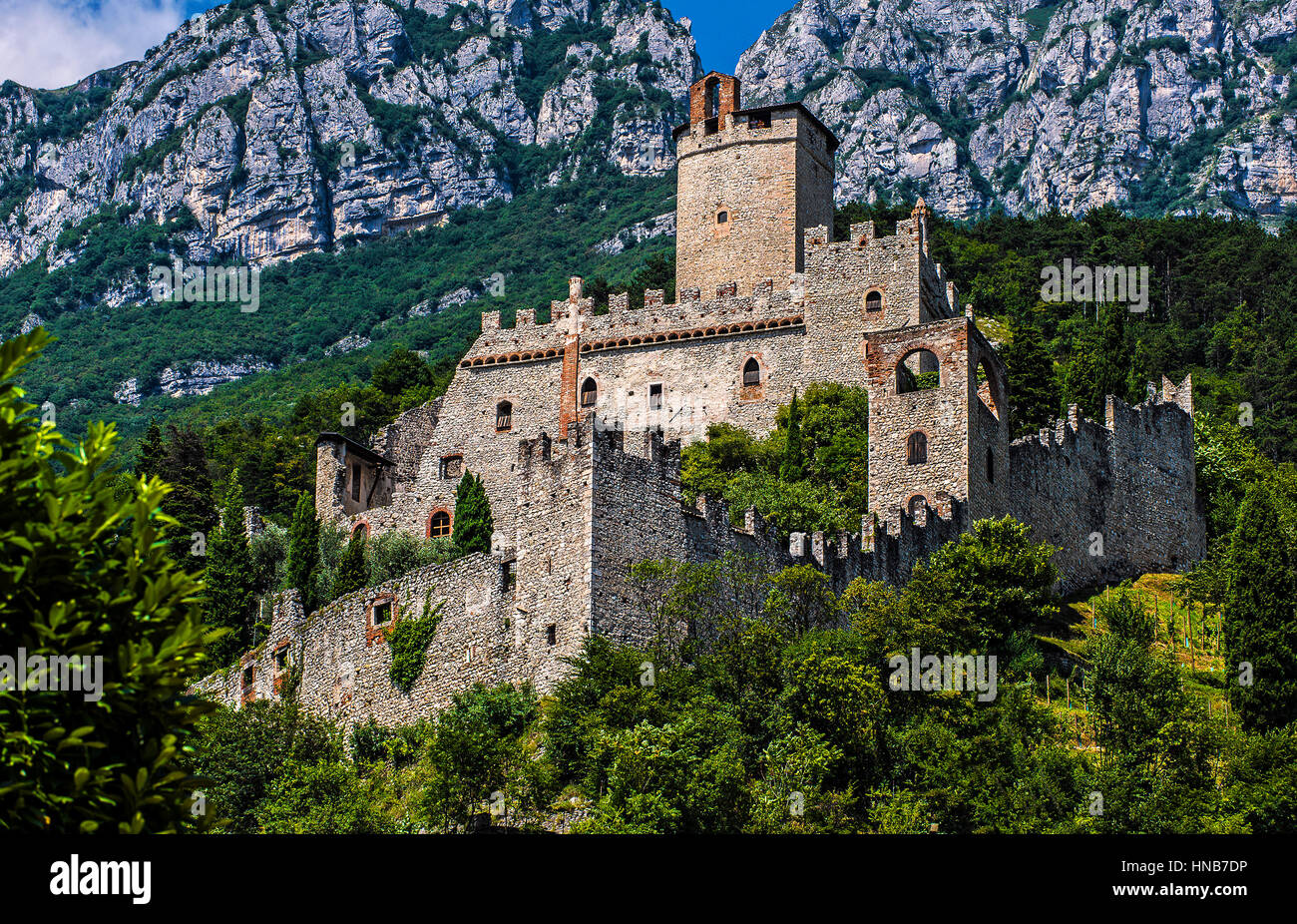 Italy Trentino Alto Adige Sabbionara d'Avio castle Stock Photo - Alamy