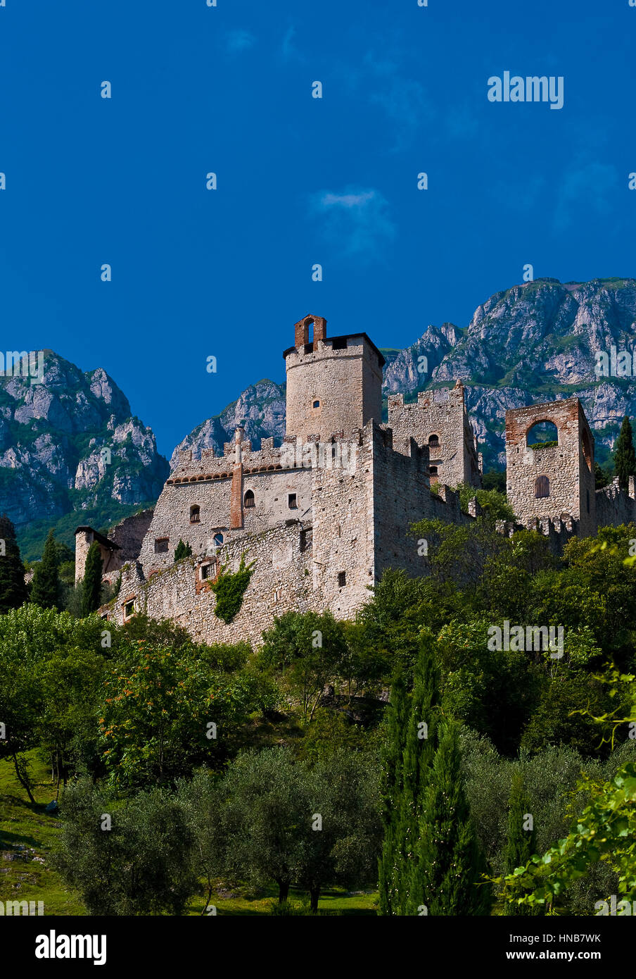 Medieval castle of avio hi-res stock photography and images - Alamy
