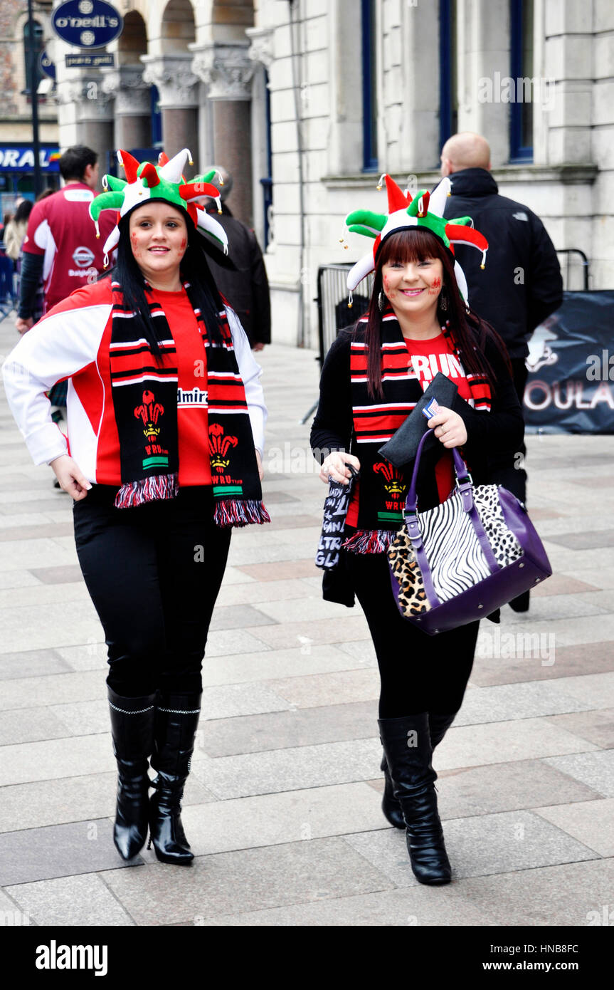 cardiff city. street, wales Stock Photo - Alamy