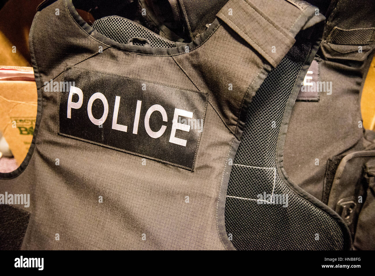 PSNI bullet proof vest Stock Photo - Alamy