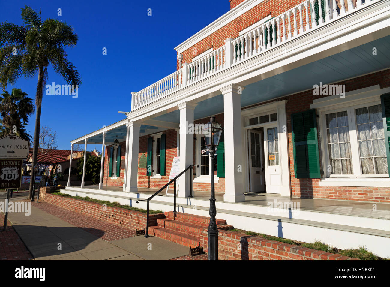 Whaley House Museum, Old Town, San Diego, California, USA Stock Photo ...