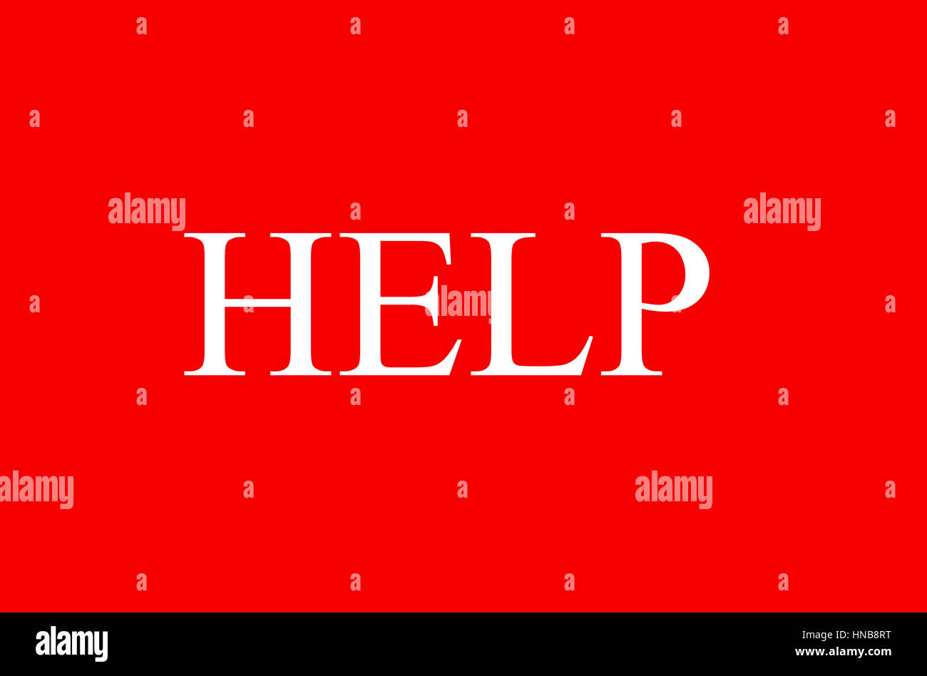 White help word on red background logo Stock Photo - Alamy