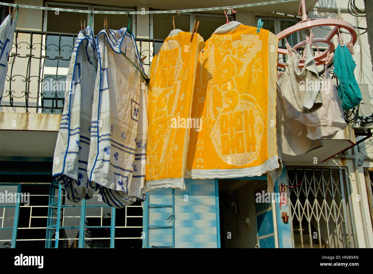 Laundry food an fish market at beautiful traditional fischermans ...