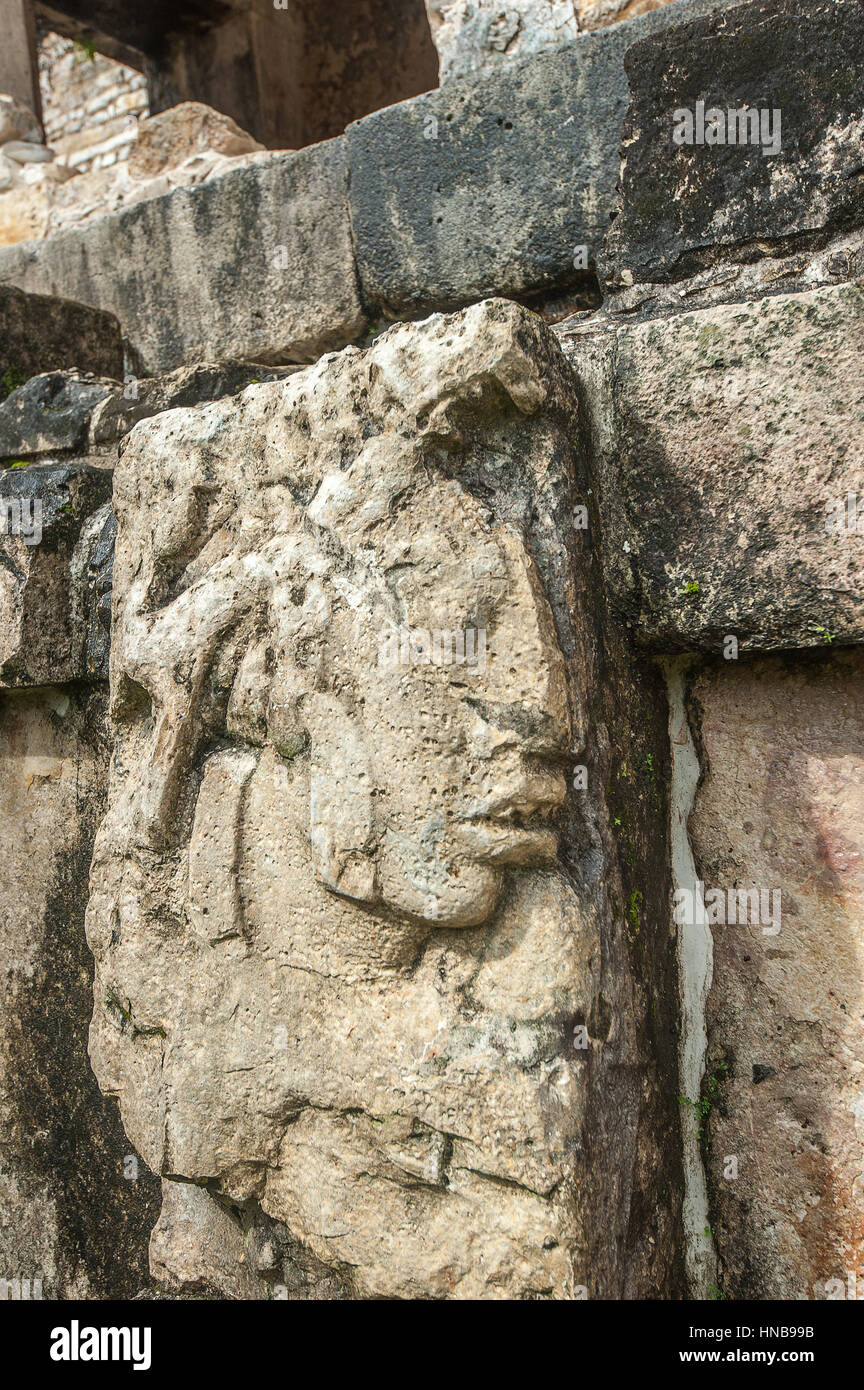 Bas-reliefs at Ruins of Palenque, Mexico Stock Photo - Alamy