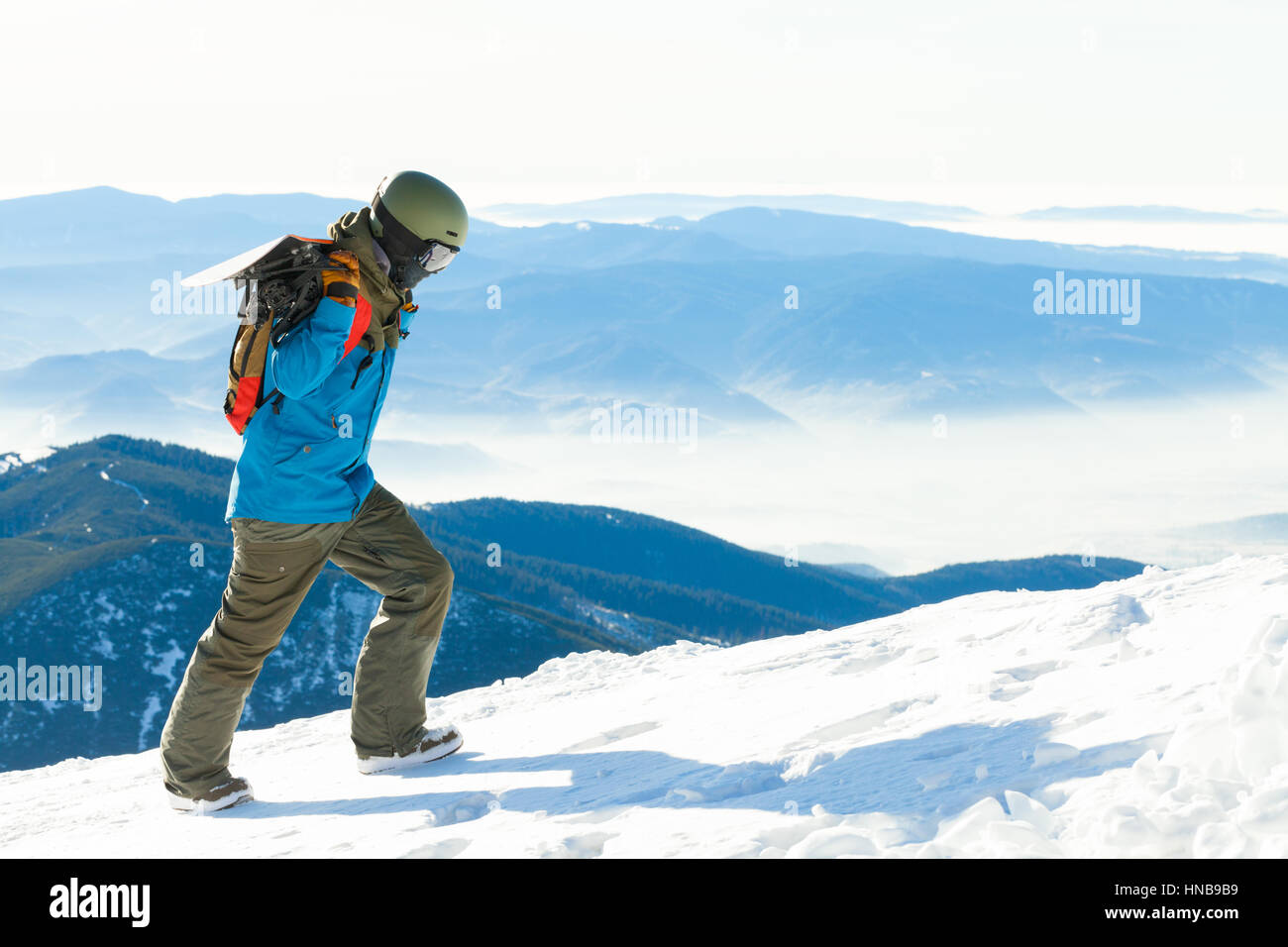 Back view sportsman walking in hi-res stock photography and images - Alamy
