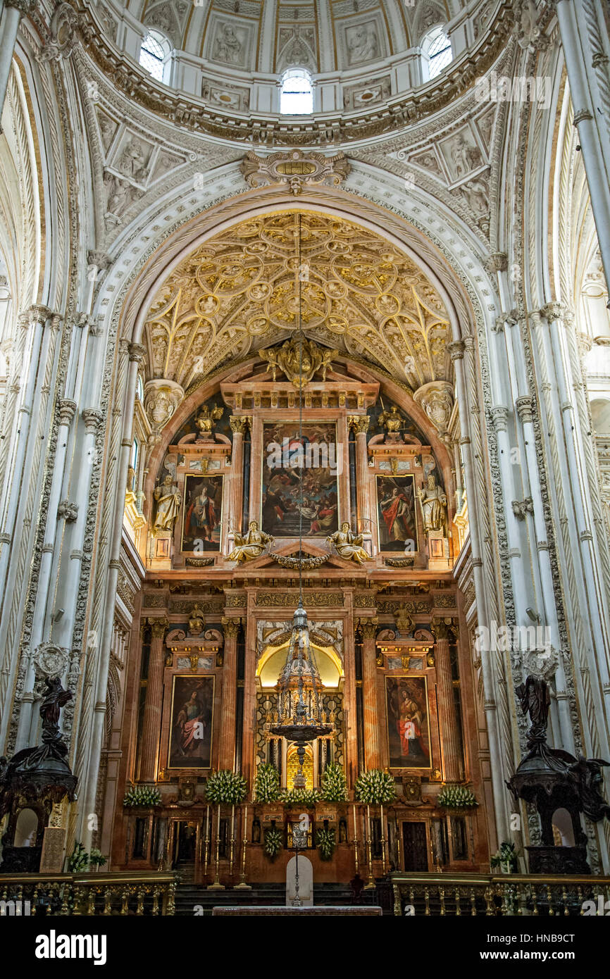 Altar, Mosque/Cathedral, Cordoba, Spain Stock Photo - Alamy