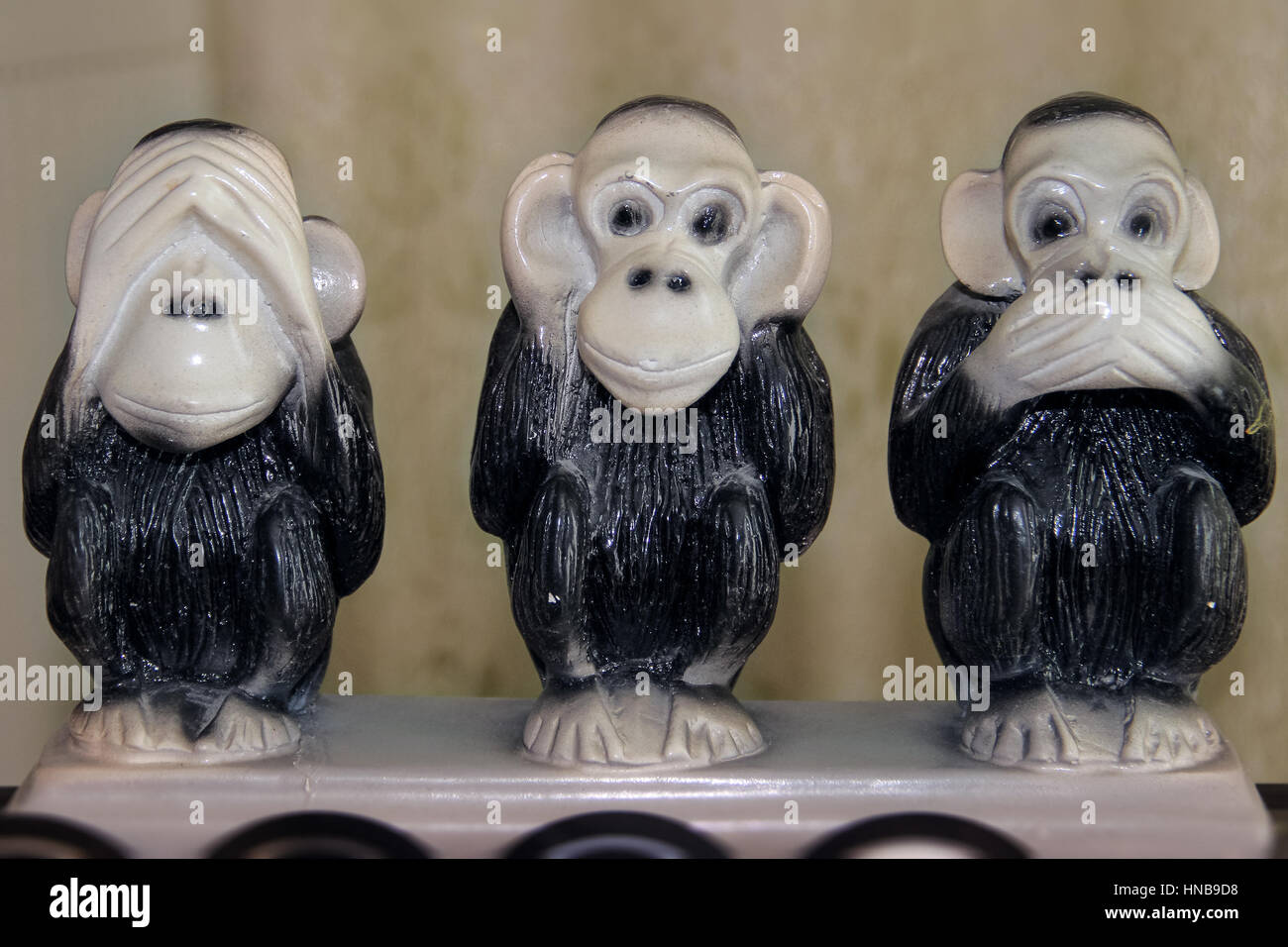 Three funny monkey statues in various fun poses Stock Photo - Alamy Three funny monkey statues in various fun poses Stock Photo - Alamy