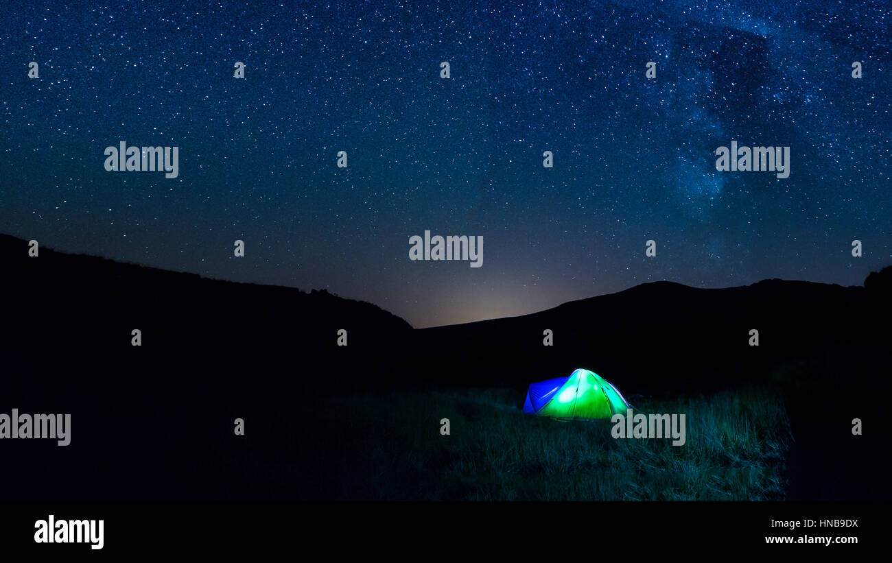 Nightscape in Mourne Mountains Stock Photo - Alamy
