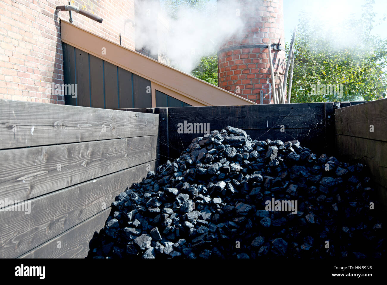 A traditional vintage coal factory The Netherlands Stock Photo - Alamy
