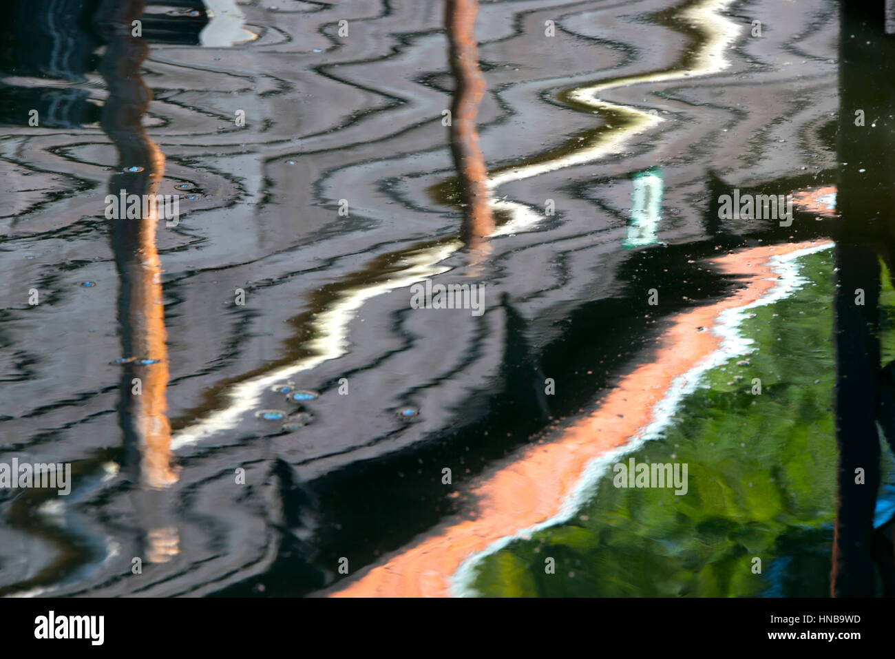reflection from a house on water surface Stock Photo - Alamy