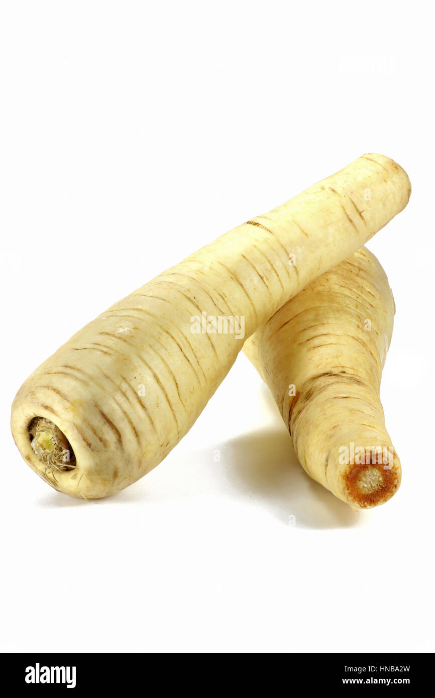 parsnips isolated on white background Stock Photo - Alamy