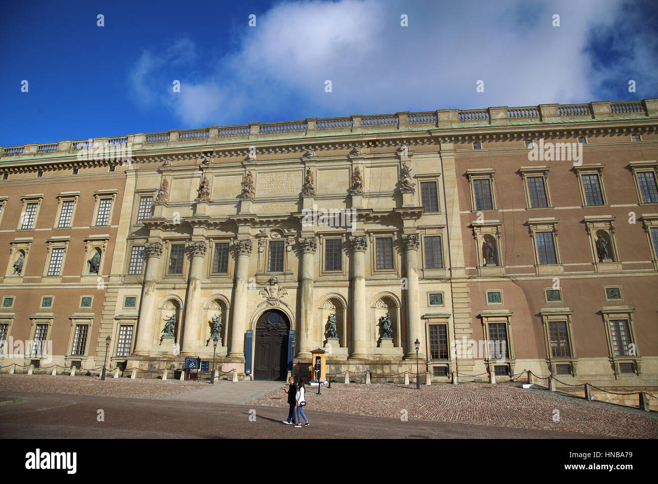 STOCKHOLM, SWEDEN - AUGUST 19, 2016: View of The Royal Palace, located ...