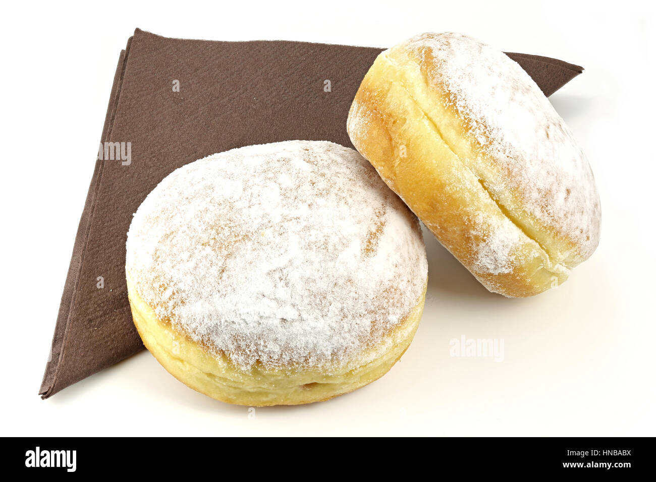 traditional German Berliner pastry isolated on white background Stock ...