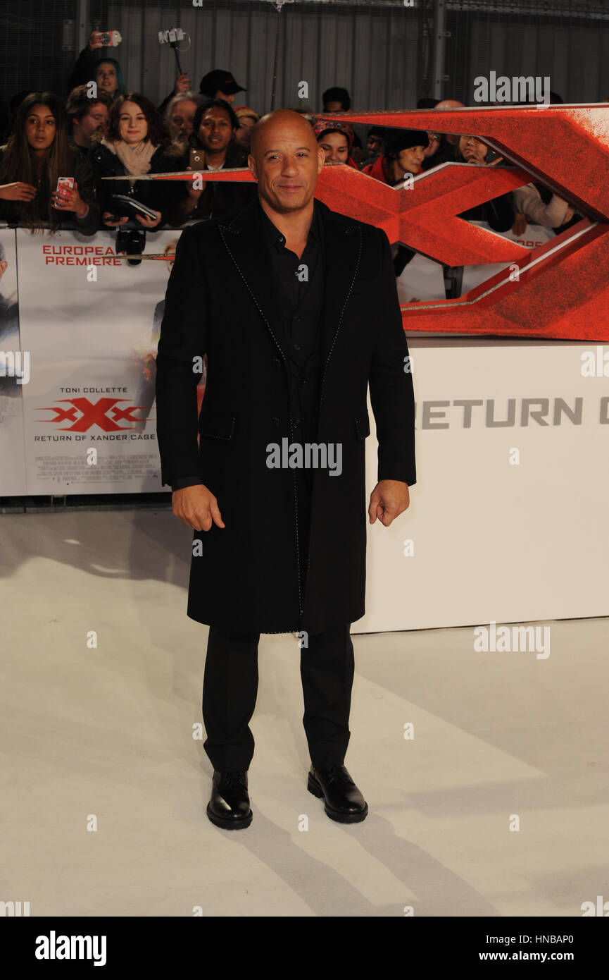 The European Premiere of 'xXx: Return Of Xander Cage' held at the ...