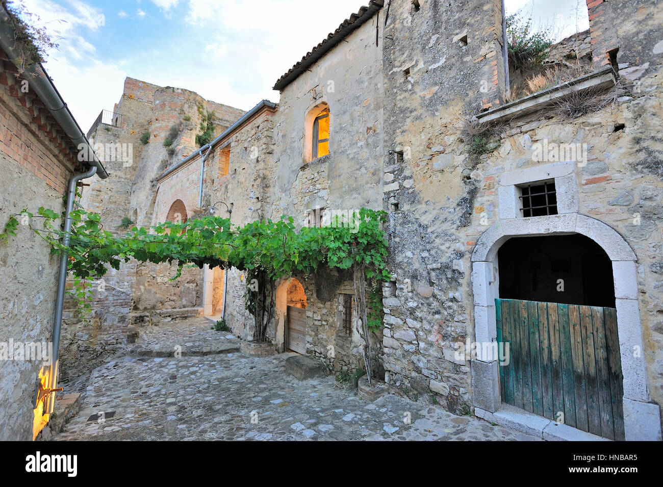 Village of Calitri, Italy, Campania, Avellino, Irpinia district Stock ...