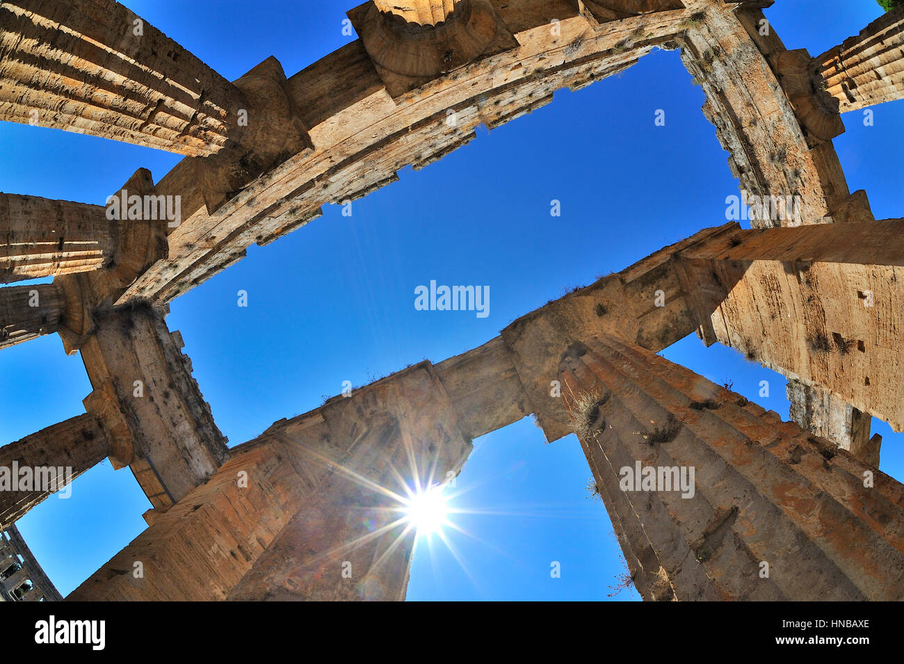 Paestum , Italy, roman and greek temples Stock Photo - Alamy