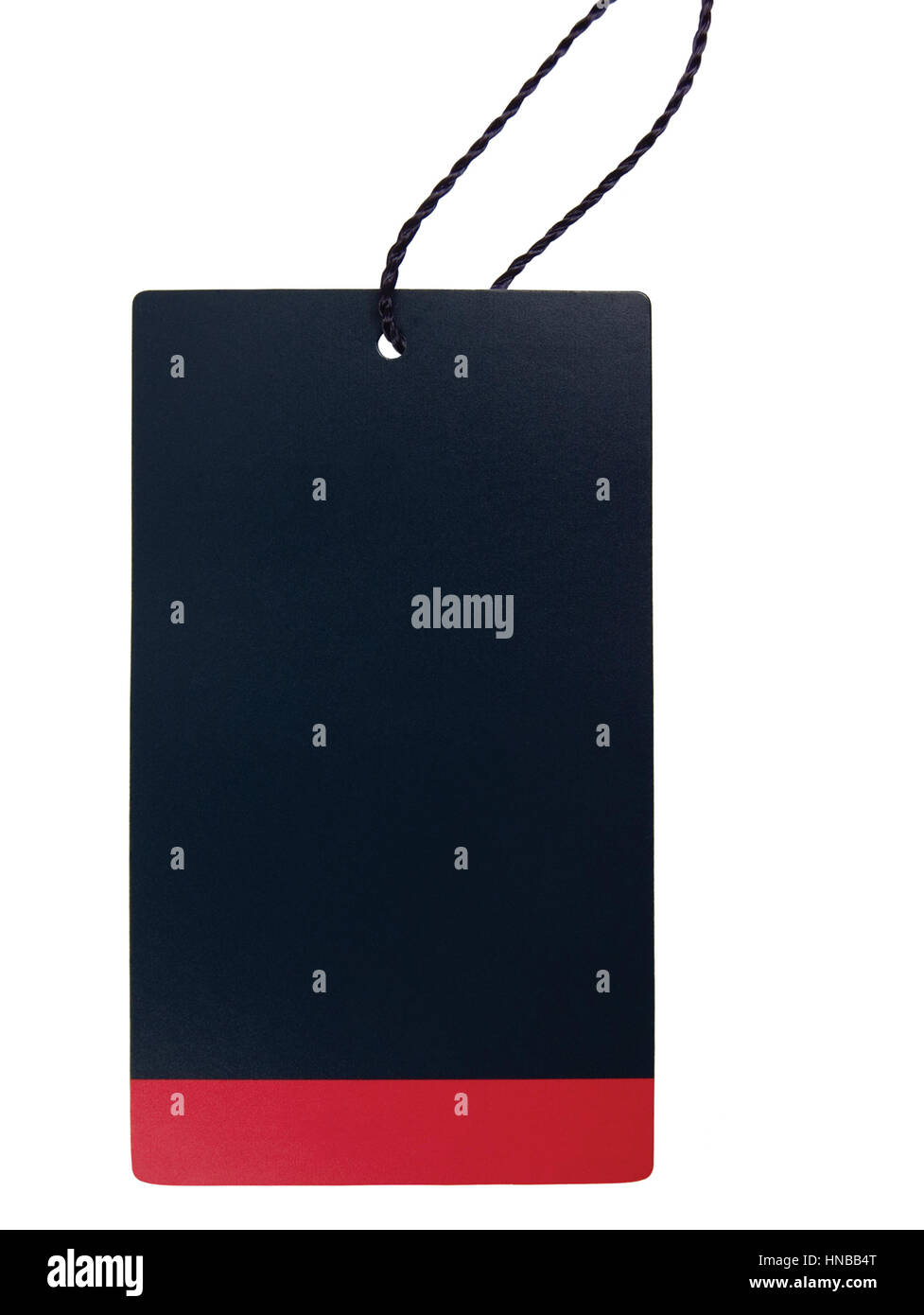 Blank Empty Black Cardboard Sale Tag And String, Red Price Label Stripe ...