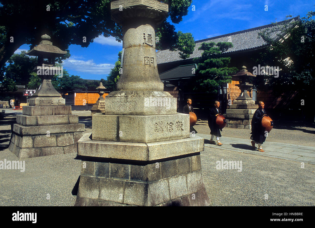 Monks, in Toji temple,UNESCO World Heritage Site,Kyoto, Japan Stock ...