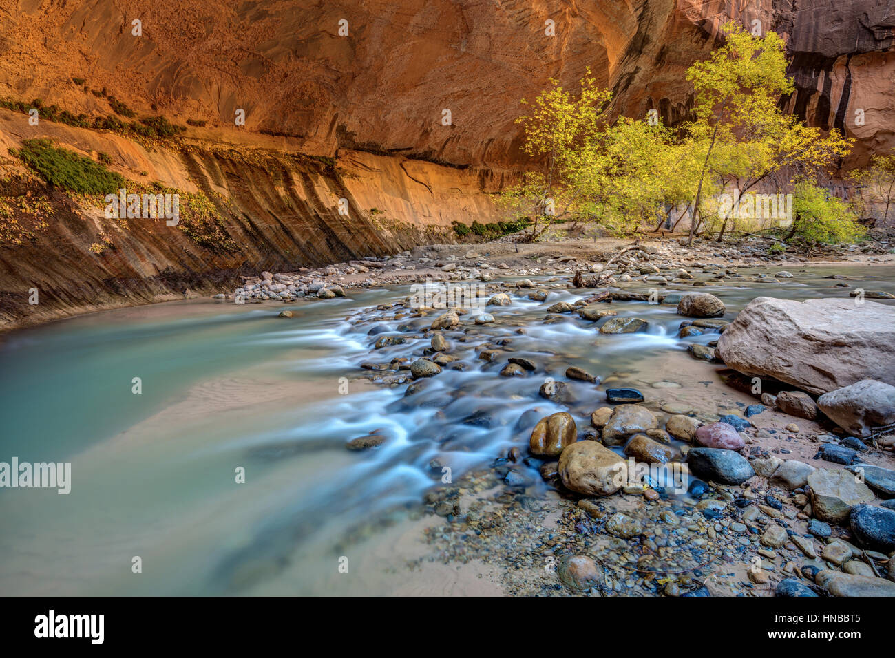 A wonderful hike in the Virgin River, a section called the Narrows ...