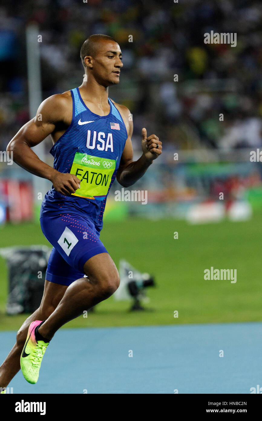 Rio de Janeiro, Brazil. 18 August 2016. Athletics, Ashton Eaton (USA ... Rio de Janeiro, Brazil. 18 August 2016. Athletics, Ashton Eaton (USA ...