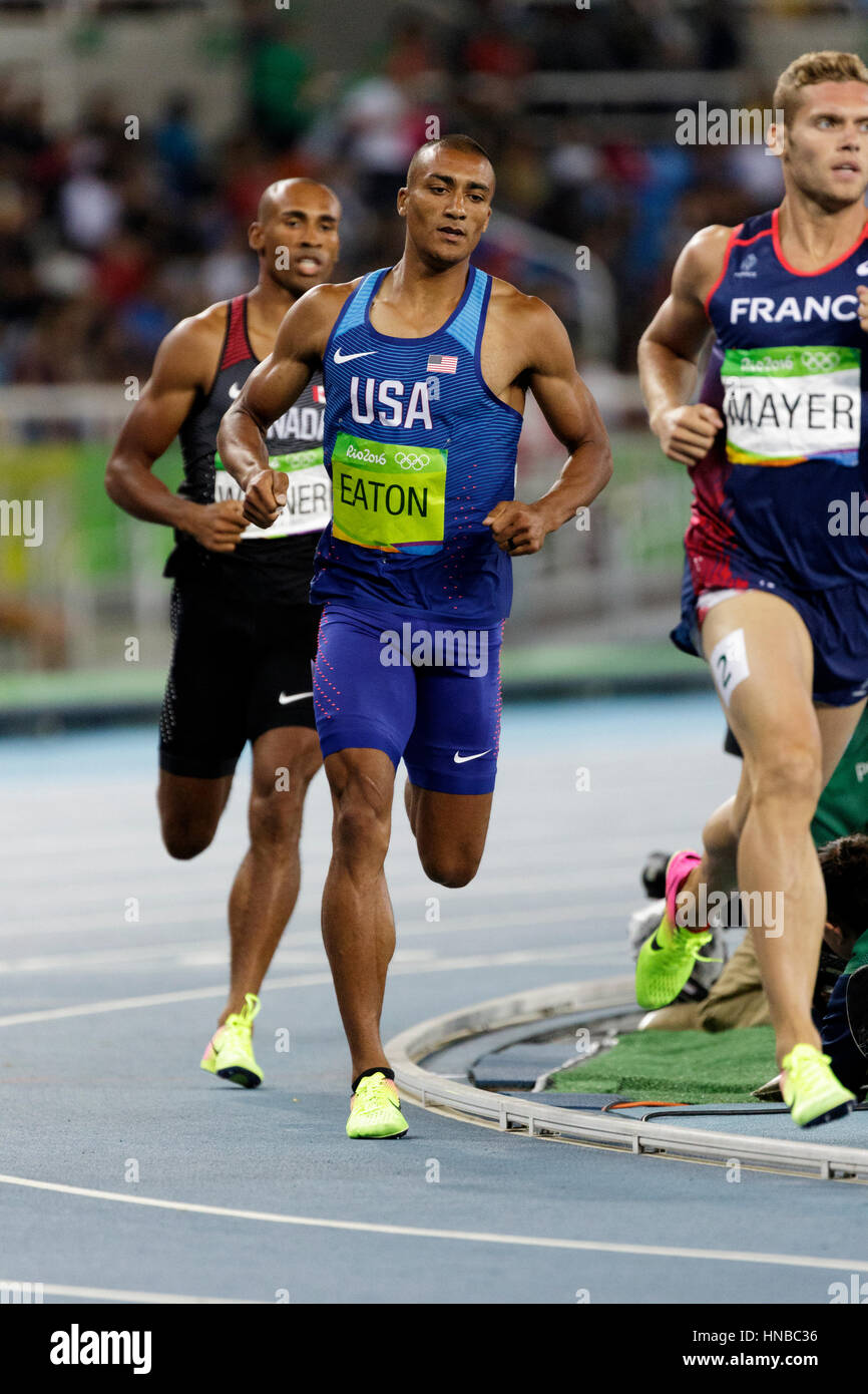 Rio de Janeiro, Brazil. 18 August 2016. Athletics, Ashton Eaton (USA ...
