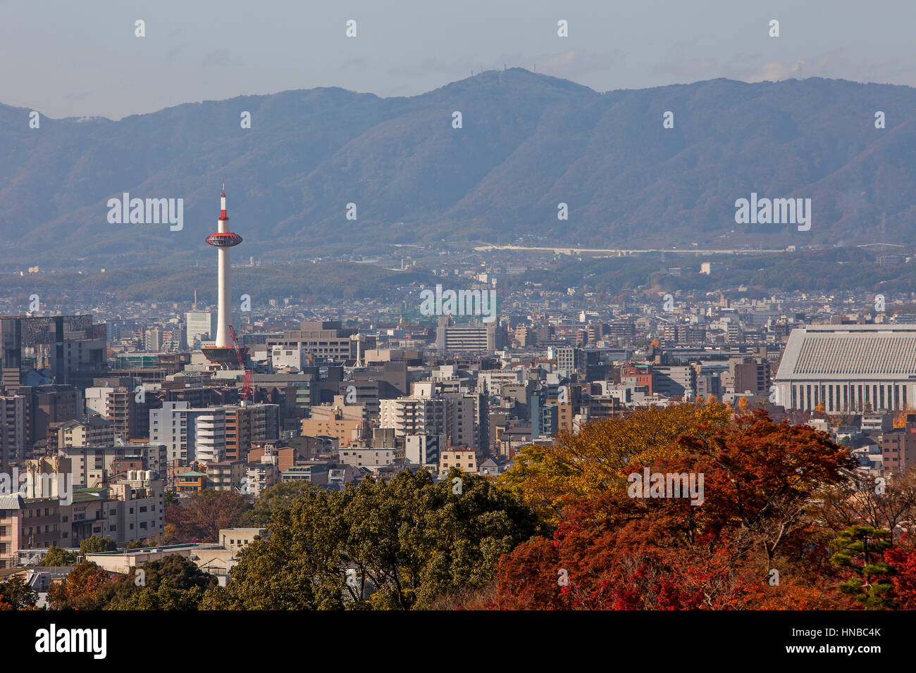 Townscape, panorama, Kyoto, Japan Stock Photo - Alamy