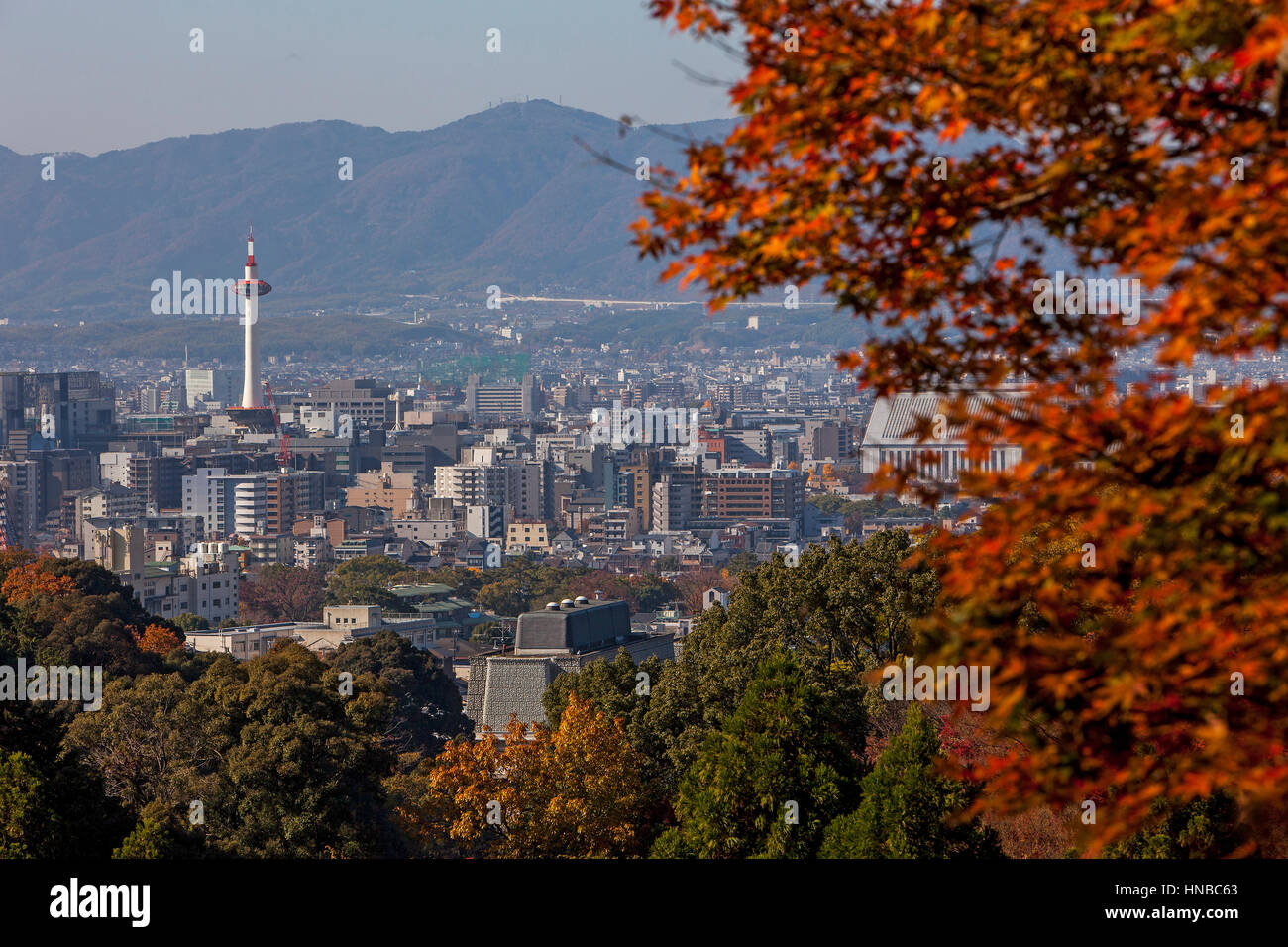 Townscape, panorama, Kyoto, Japan Stock Photo - Alamy