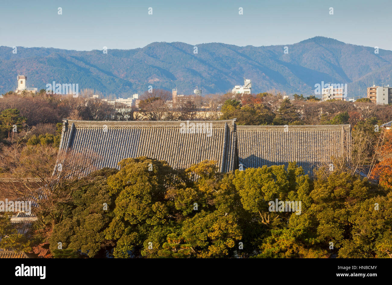 Kyoto imperial palace aerial hi-res stock photography and images - Alamy
