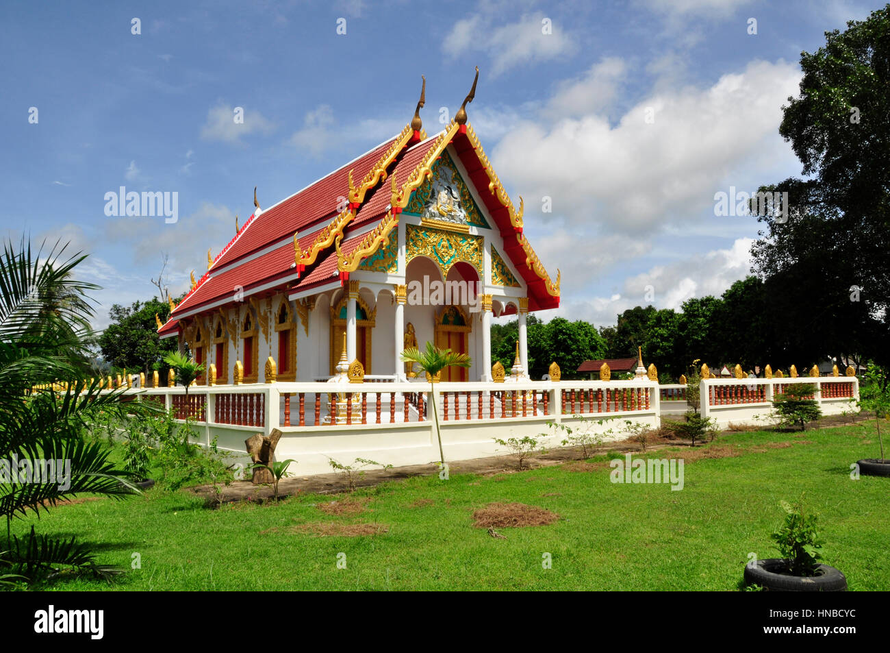 A small but no less ornate temple in the countryside of South Western ...